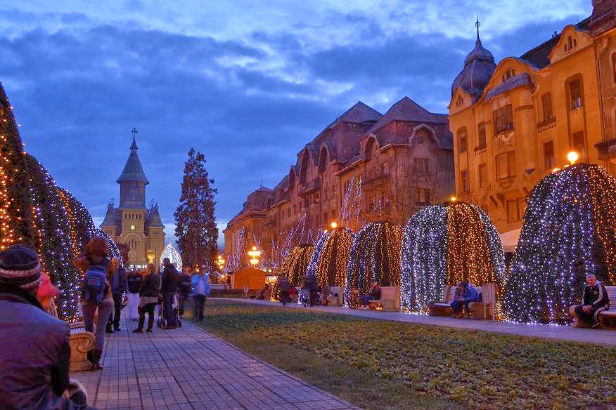 Decor de poveste, Piata Victoriei, Timisoara, Romania