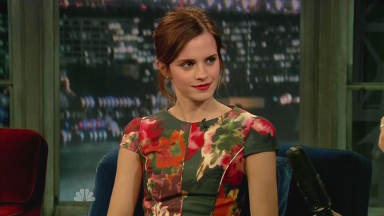 Emma Watson shows dance moves on the Jimmy Fallon show