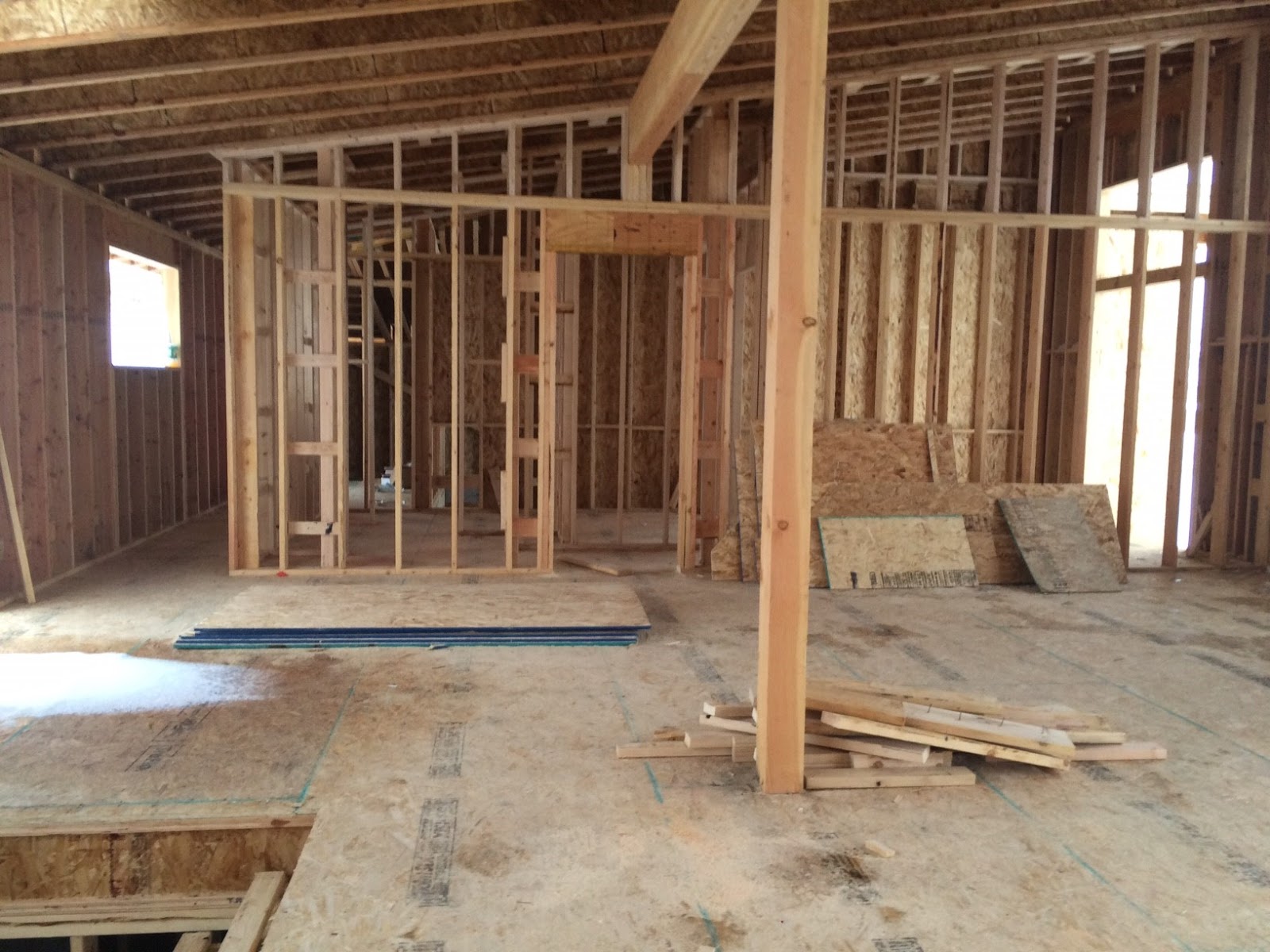 Our Adventure begins...: Interior Framing complete!