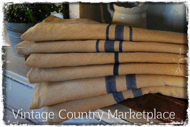 Vintage Country Style: French Inspired Grain Sack Tutorial