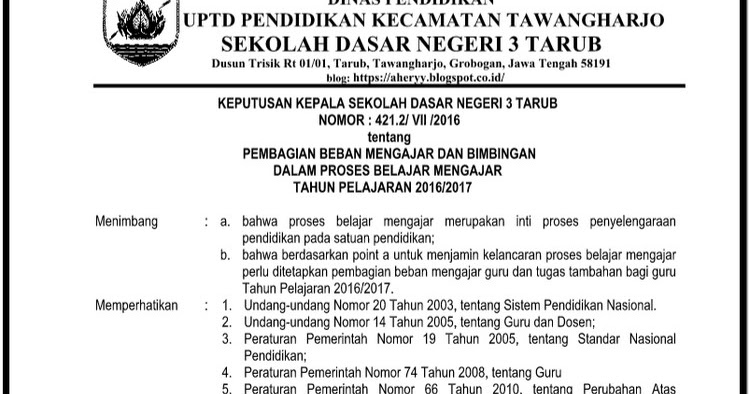 Revisi Format SK-PBM Tahun Pelajaran 2017/2018 ( Berkasguru_25 ...