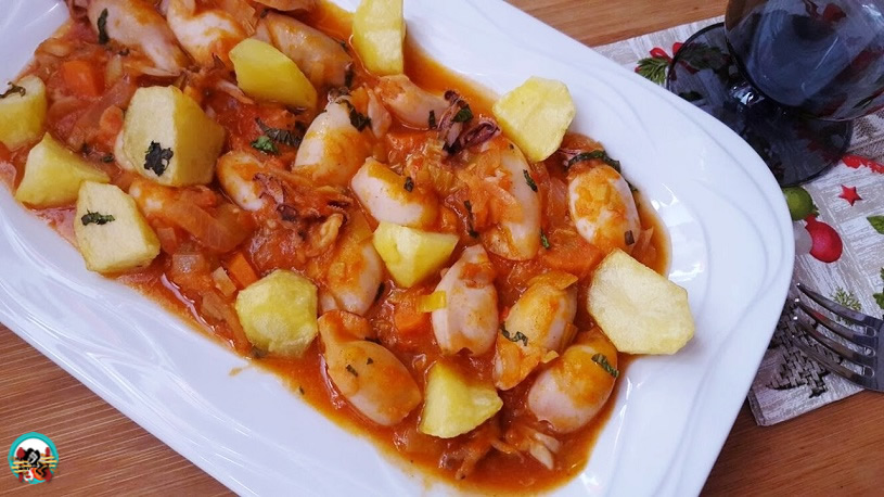 Chipirones en salsa - ¡Huele Bien!