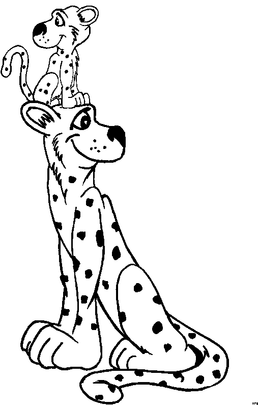 pantera imagini plansa de colorat pantera roz ~ Desene Imagini de colorat