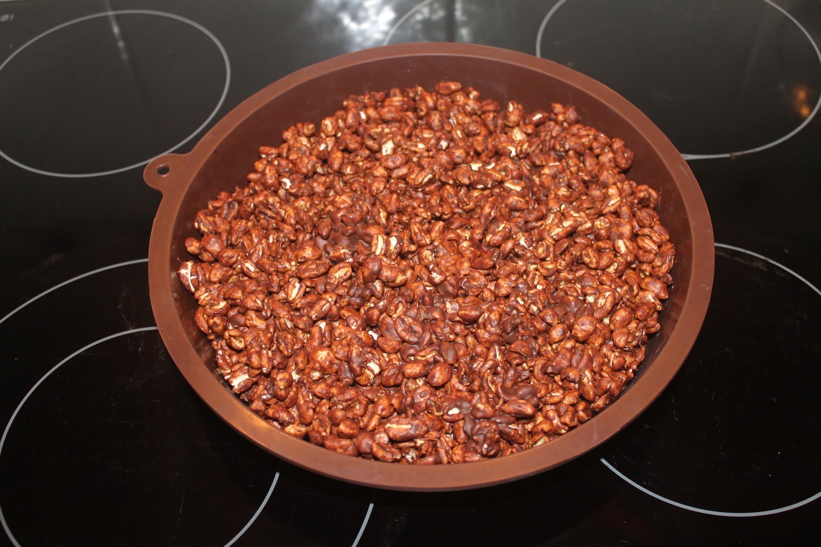 Receita #24 - Crocantes de trigo puff com chocolate