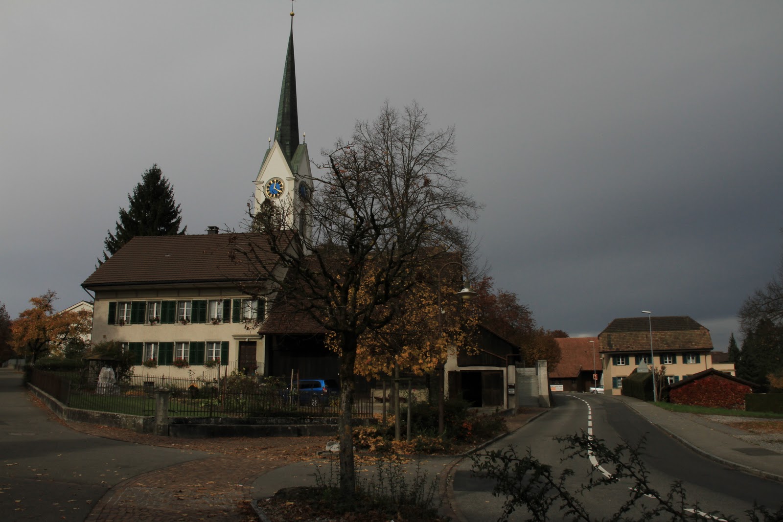 Seon AG: seoner ref.kirche sicht aus altem singsaal...