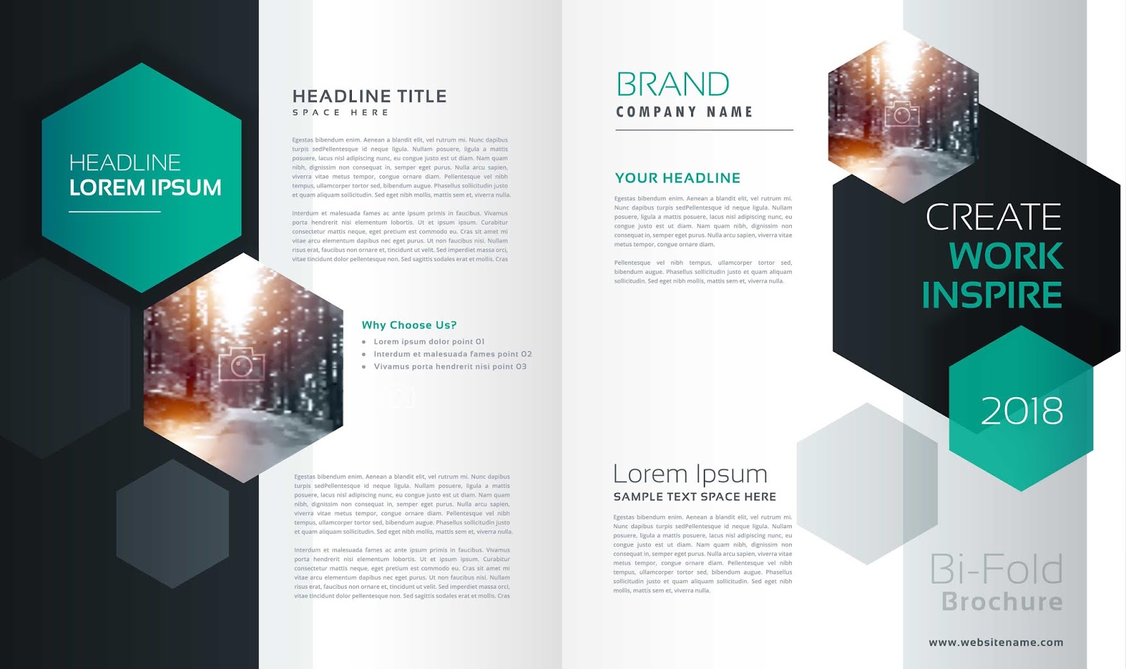 5 Contoh Desain Brosur Keren Template Download Gratis Vector AI EPS CDR ...