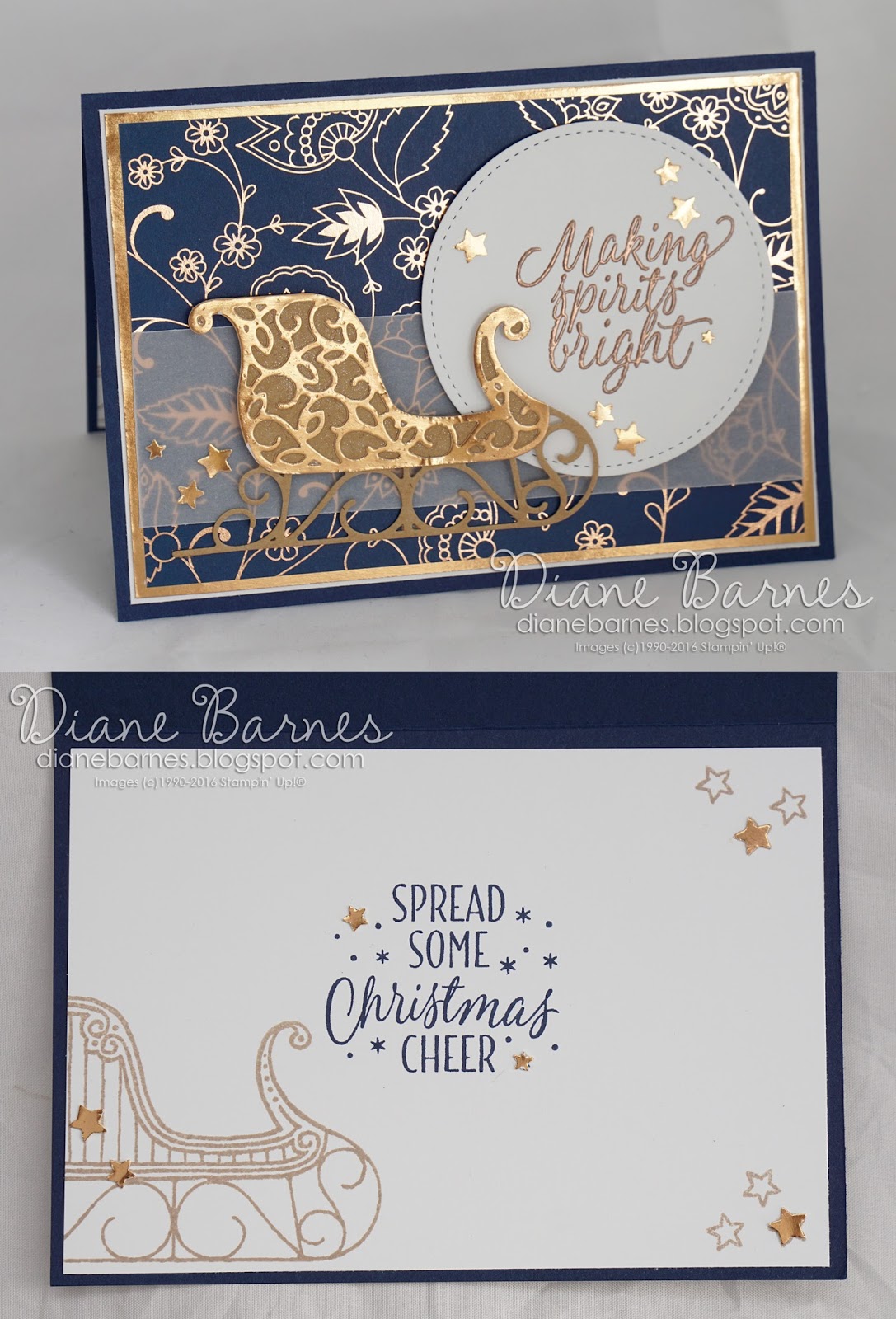 colour me happy: JAI 337 Just add two - copper Christmas sleigh