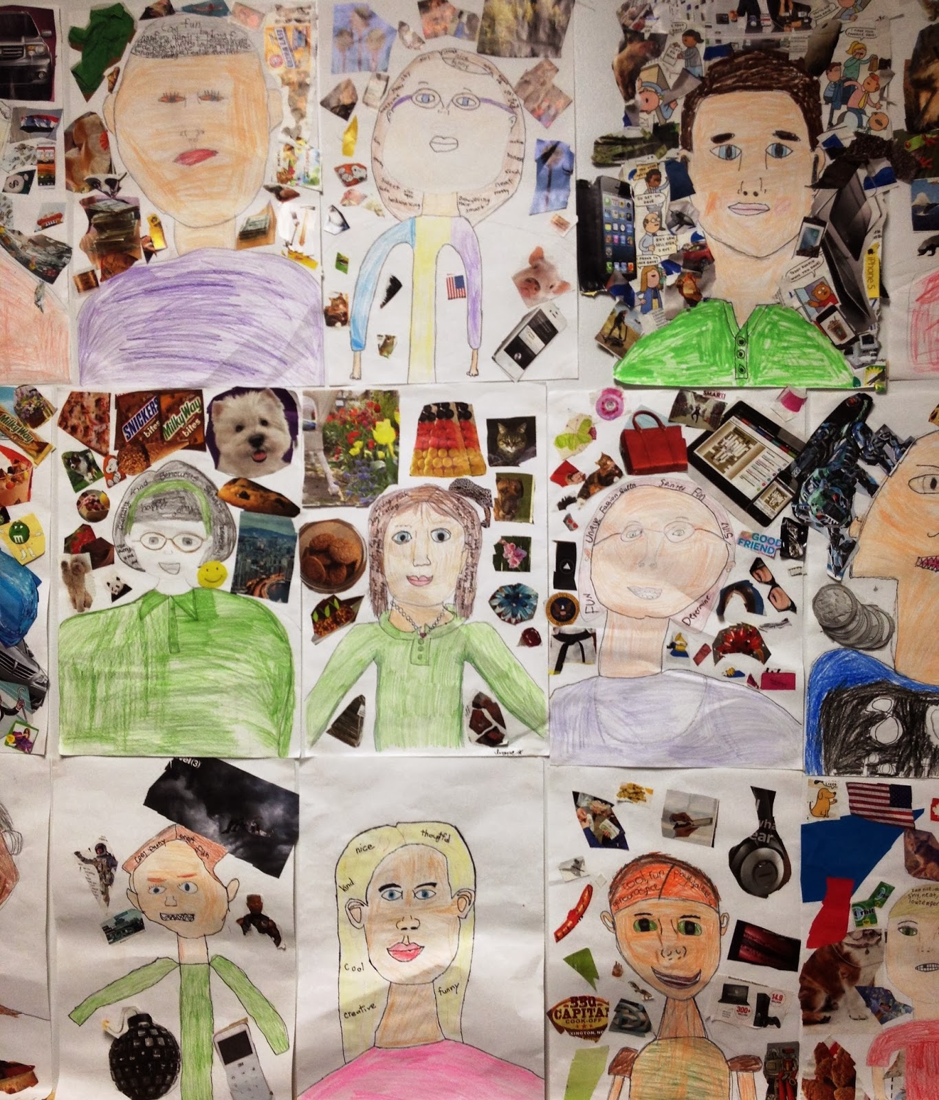 Mud to Masterpiece: 4th Grade Collage Self Portraits!