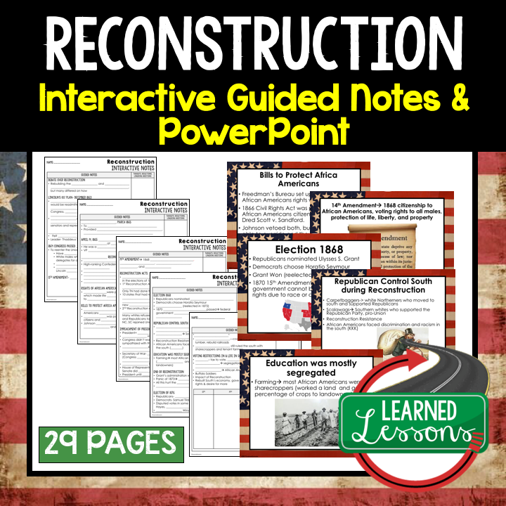 American History Interactive Guided Notes and PowerPoints BUNDLE ...