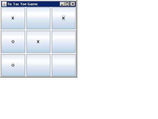 Java Tic Tac Toe Using MVC and Singleton