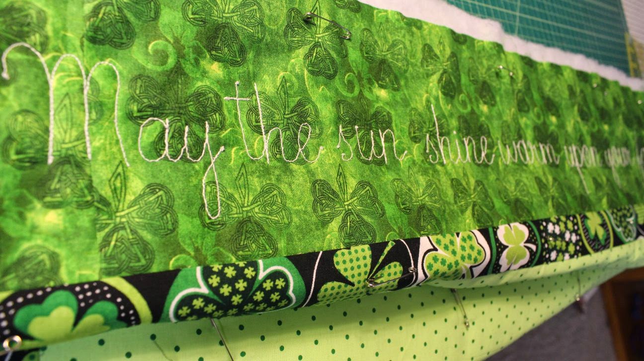 Katie's Quilts and Crafts: How to quilt text on fabrics
