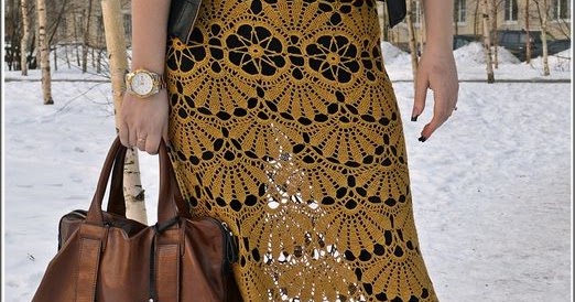 FUSTE CROSETATE ROMANIA: Fusta Crosetata Manual Evantai Model 11