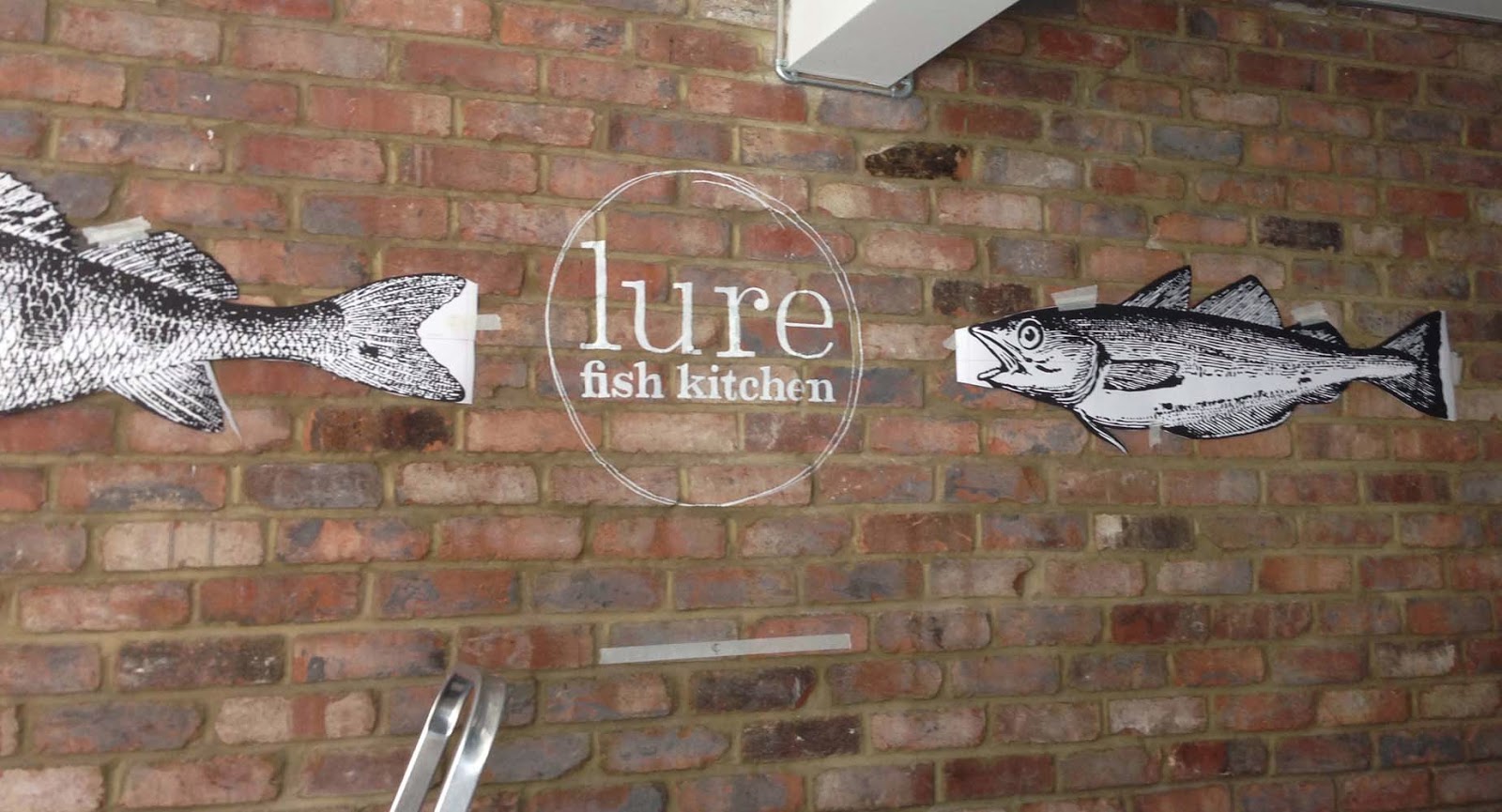 PETER GANDER ART: ‘Lure Fish Kitchen’ wall art/signwriting
