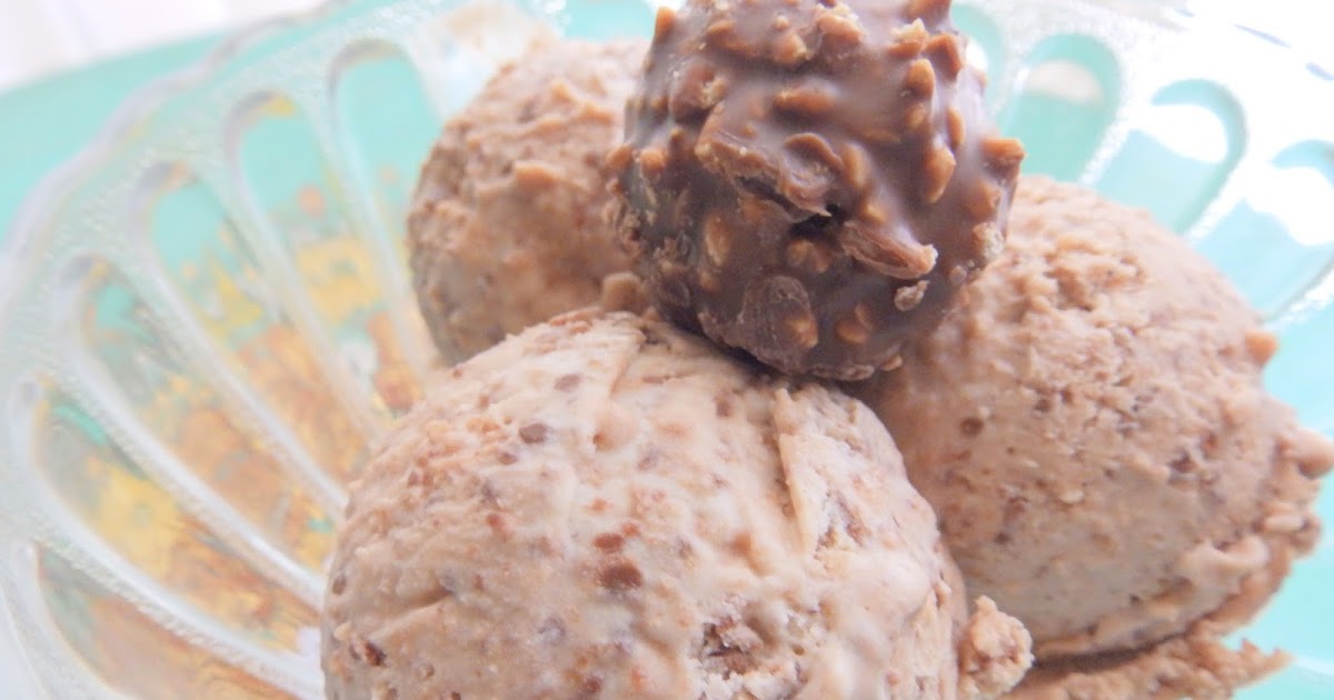 Gelat de Ferrero Rocher / Helado de Ferrero Rocher