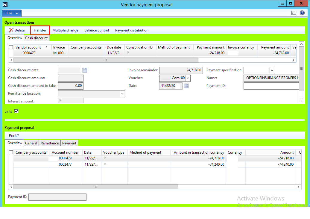YouMSDAX: Payment proposal in ax 2012