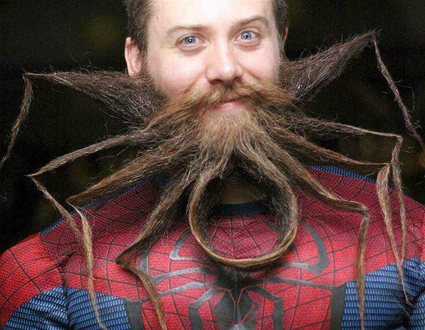 Entertainment: The Amazing Spider Man beard pic