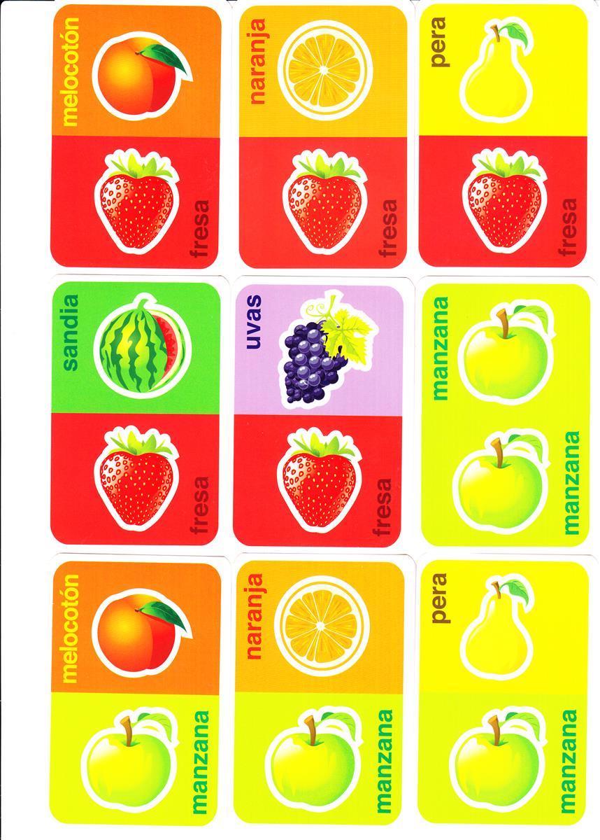Barajas y Naipes: Dominó Frutas