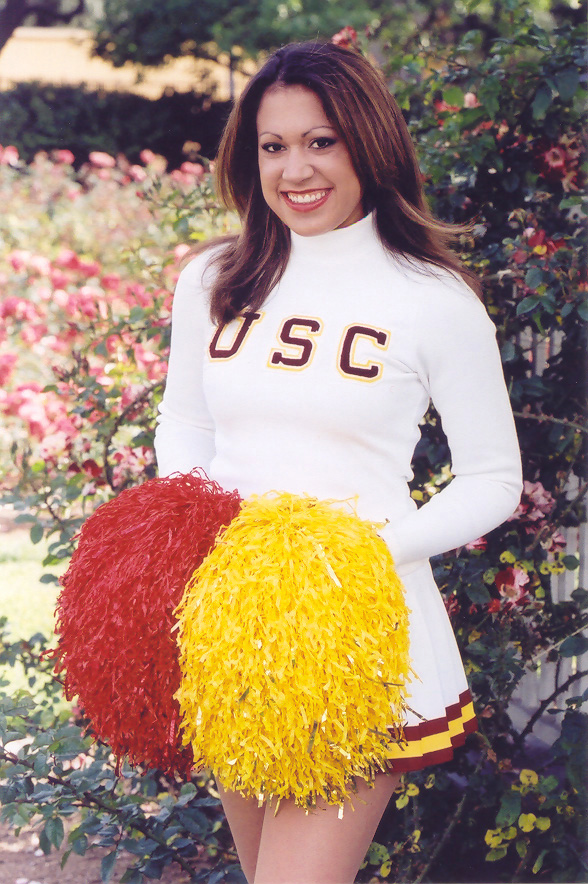 USC Song Girls in tight sweaters