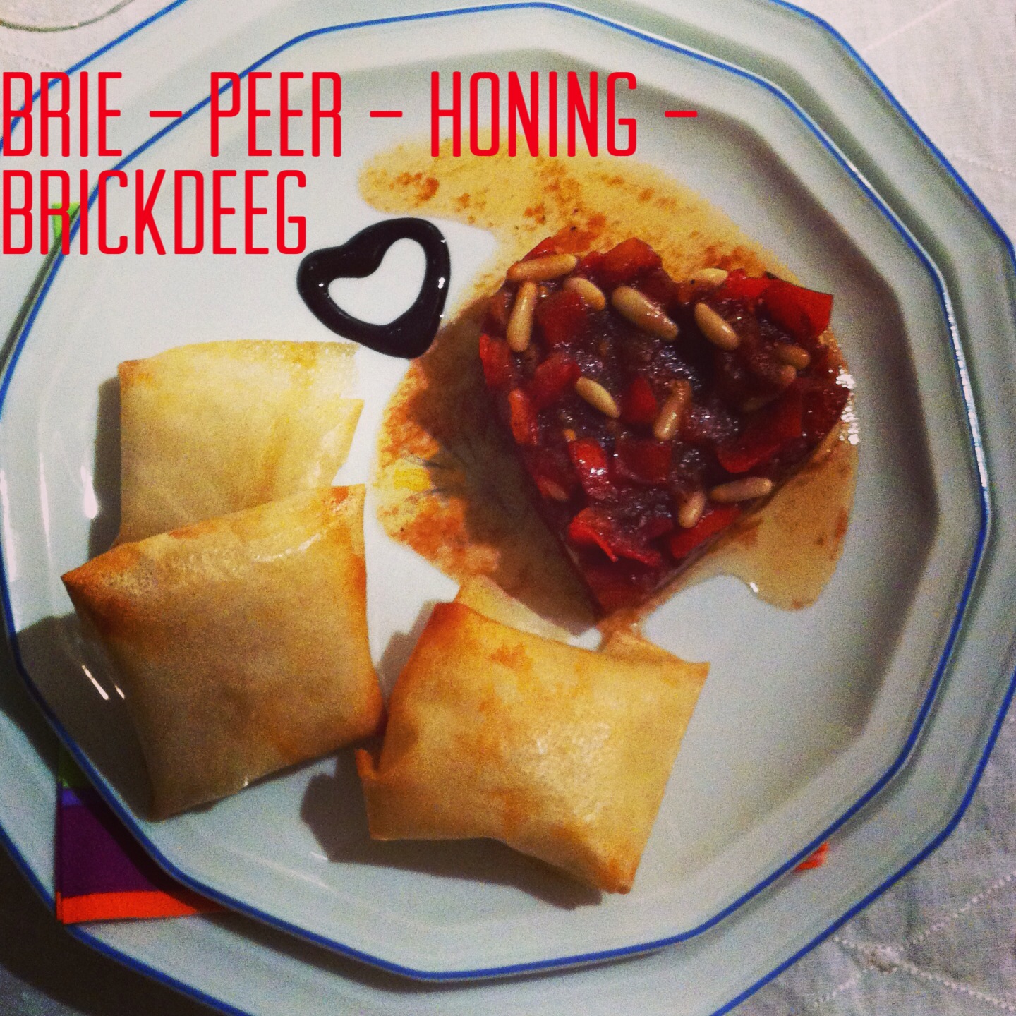 Meli's kitchen : Brickdeeg met brie, peer & honing