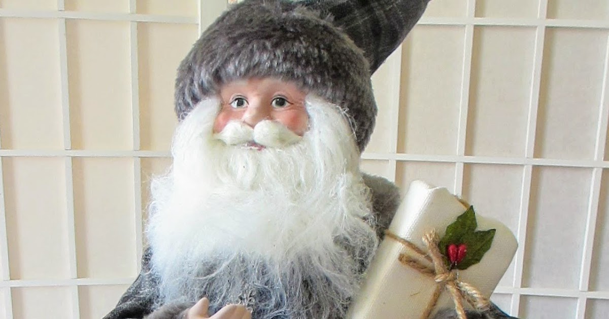 Table for One: Blue and Gray Santa