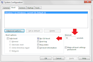 Tricks & Tweeks: To disable the windows GUI boot option..