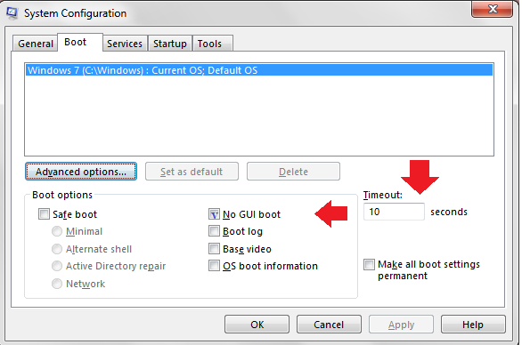 Tricks And Tweeks To Disable The Windows Gui Boot Option