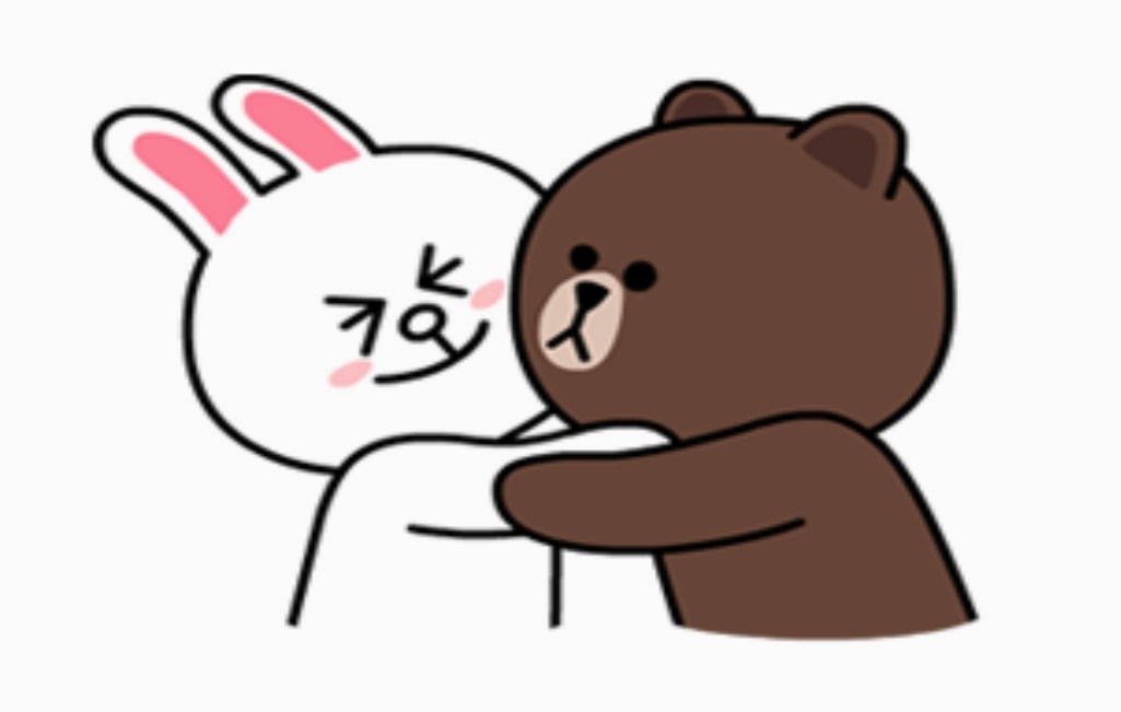Download Sticker Line Brown and Cony | Deloiz Wallpaper