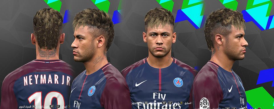 PES 2017 Neymar New Face by Youssef Facemaker