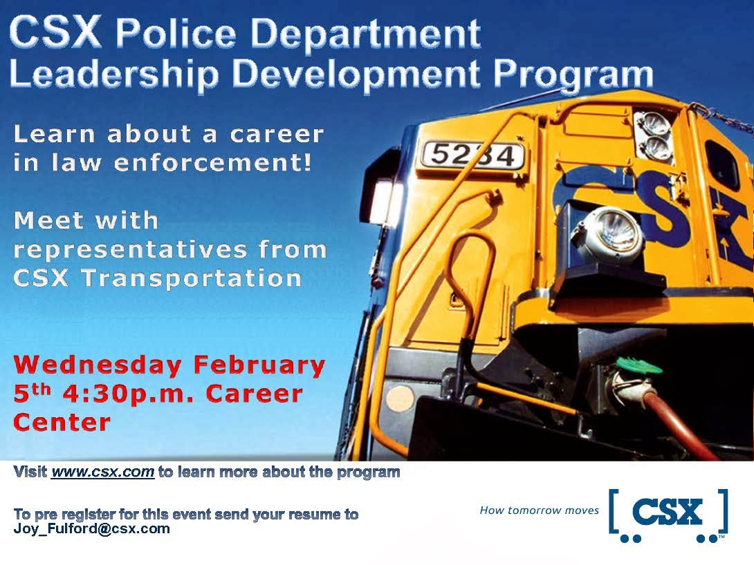 CCJS Undergrad Blog: CSX Police Department Leadership Development ...