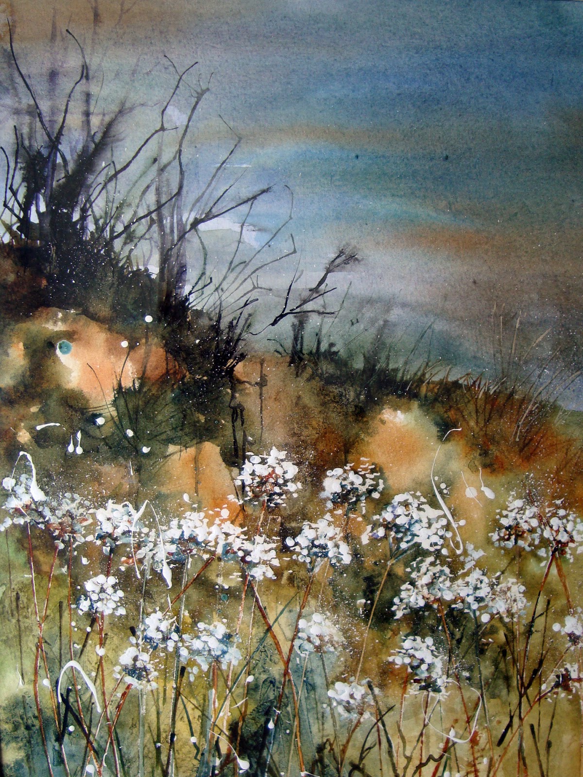 Watercolour Florals: Using the landscape