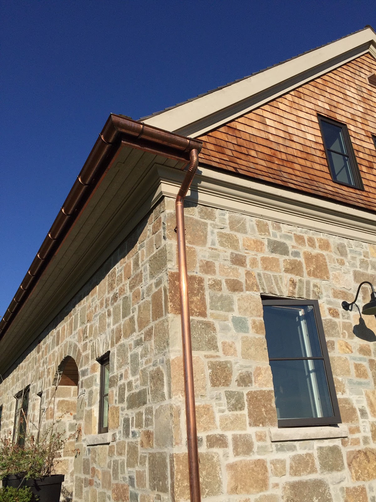Building Walnut Farm: Architectural Bling: Copper Gutters, Cedar Gables ...