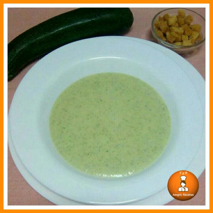 Crema de calabacín ~ Fácil y Rico Ampis Recetas