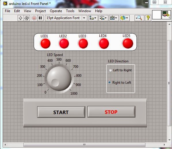 LED LIGHT SEQUENCING ~ Automation Using Labview and arduino