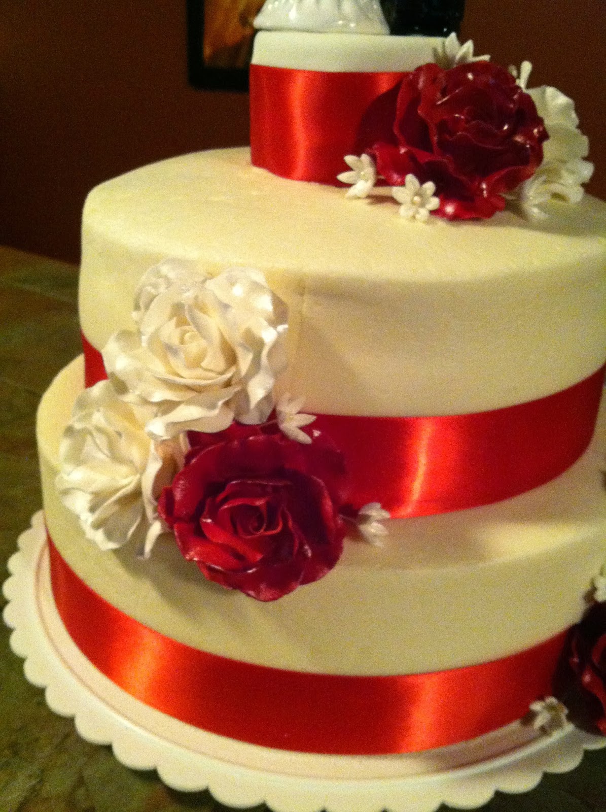 Cakes by the Sugar Cains: Red Ribbon Wedding Cake