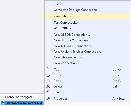 SQL Server Techniques: Parameterizing Connections and Variables in SSIS