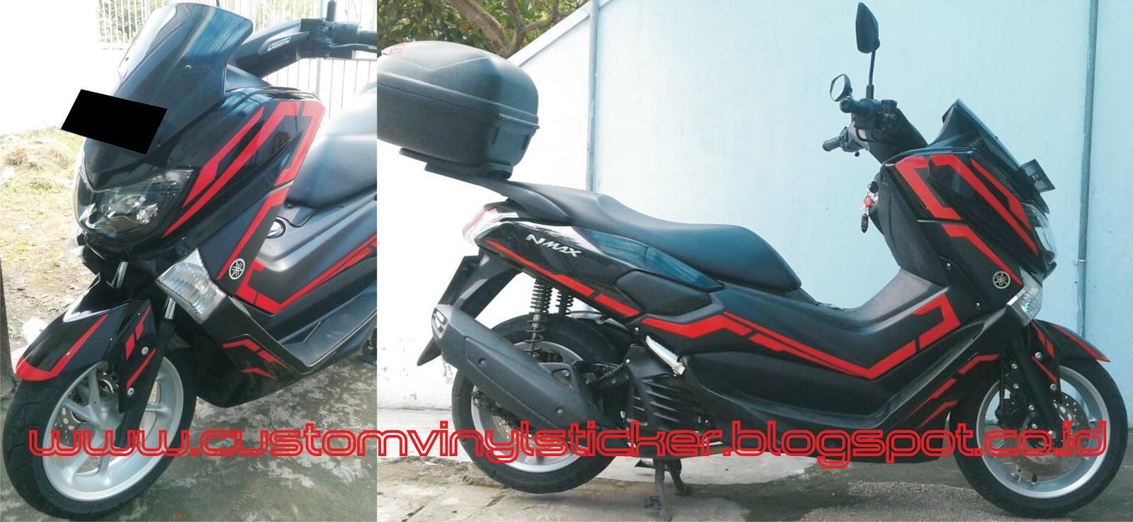 STICKRENZ: Yamaha NMax Black - Custom Stripe & Wrapp