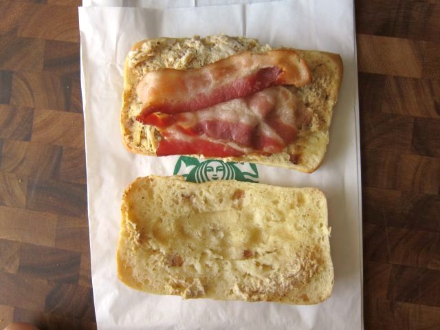 Review: Starbucks - Homestyle Chicken & Double-Smoked Bacon Sandwich ...