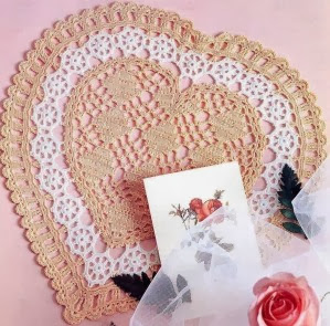 Crochet: Placemats Heart