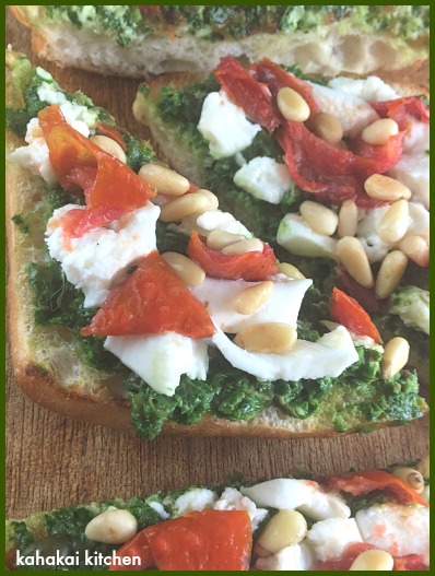 Kahakai Kitchen: Giada's Kale Salsa Verde Bruschetta with Fresh ...