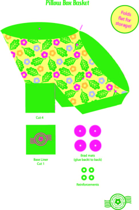 The Papercraft Post: Pillow Box Basket