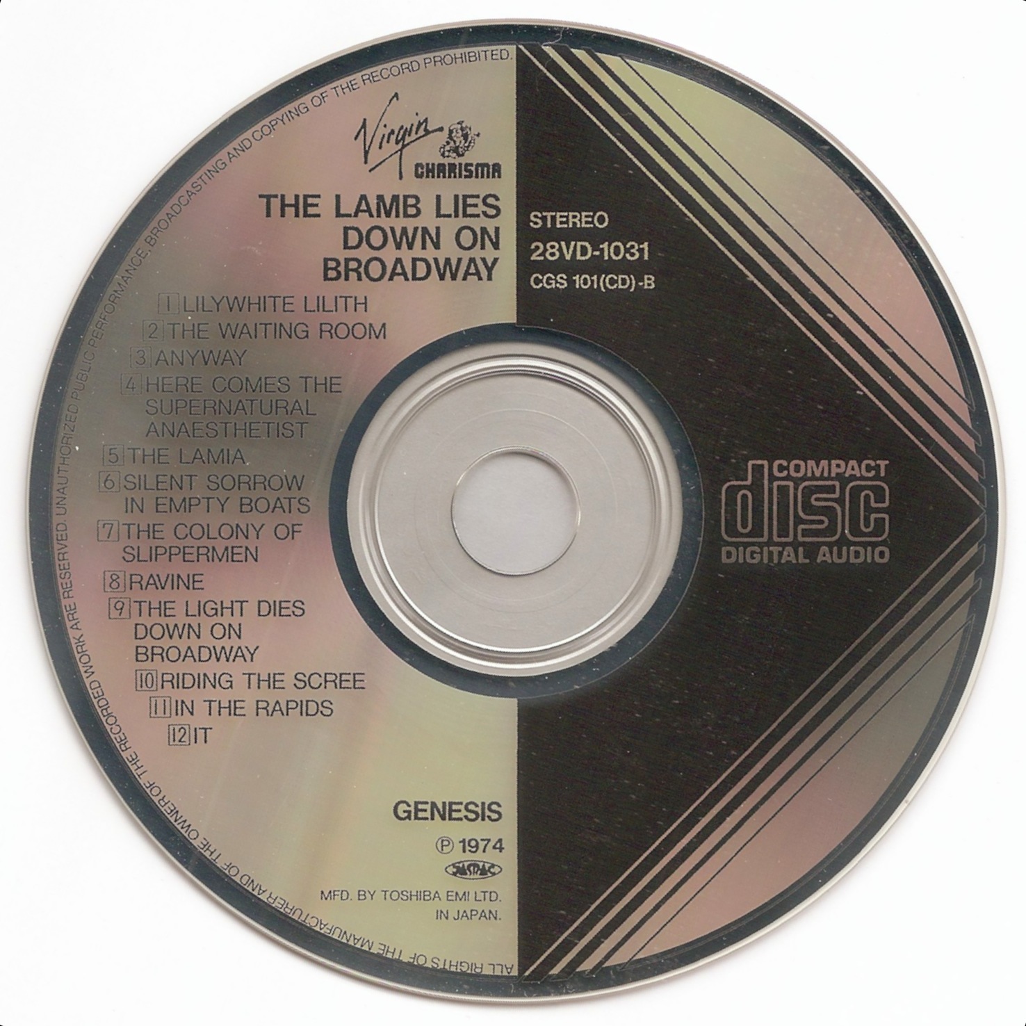 The First Pressing CD Collection: Genesis - The Lamb Lies Down on Broadway