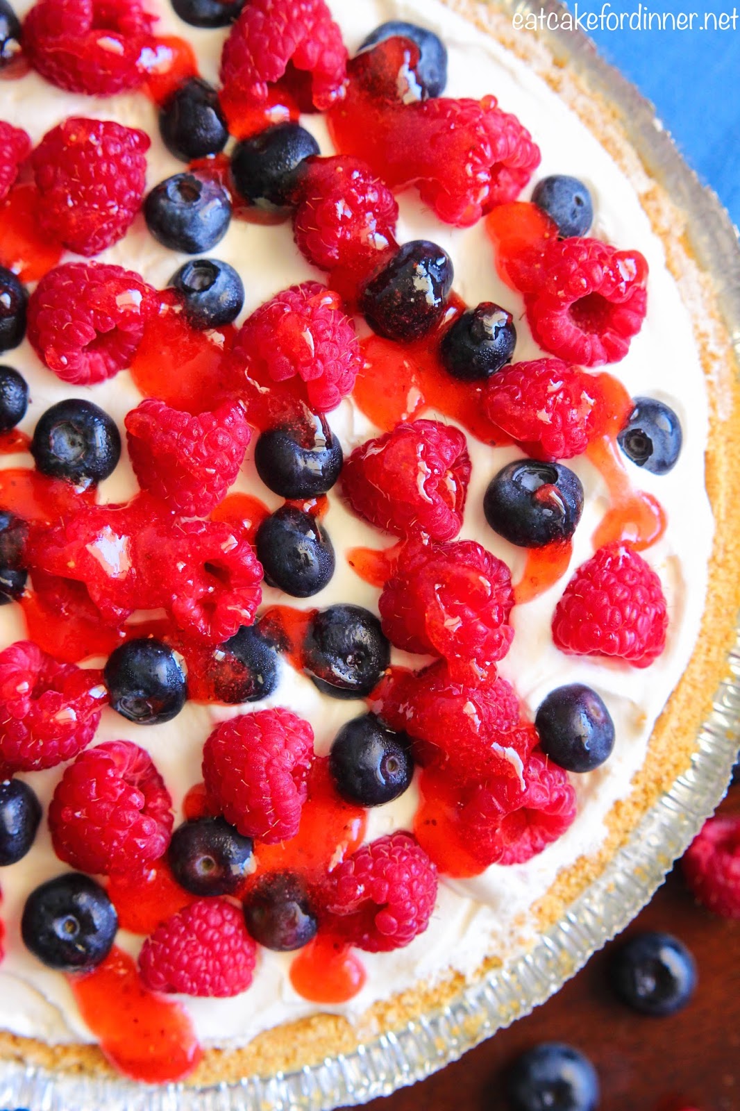 Eat Cake For Dinner: No-Bake Berry Vanilla Bean Pudding Pie