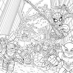 Superhero Coloring Pages