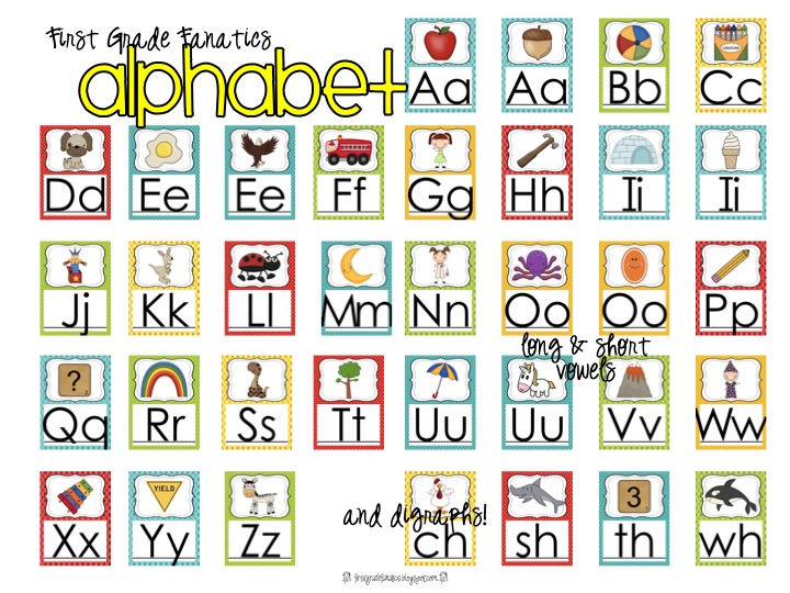 First Grade Fanatics: Alphabet Freebie