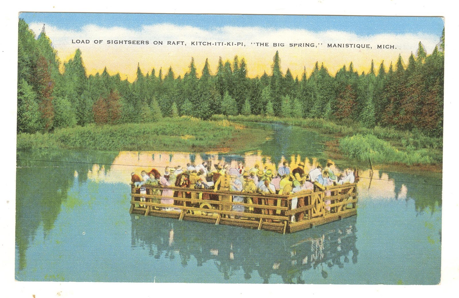 Judy's Postcards Plus: Let's go Rafting as these Sightseers are doing ...