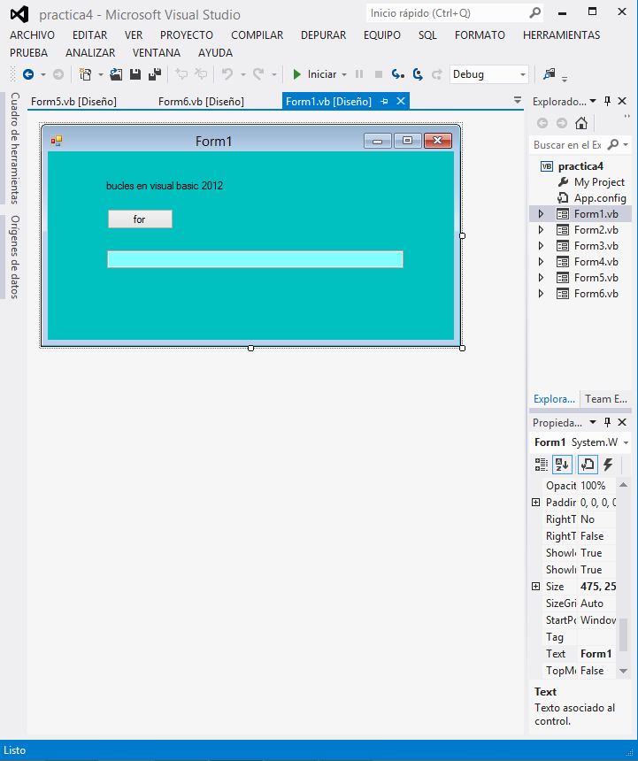 VISUAL BASIC: PRACTICA NO.3