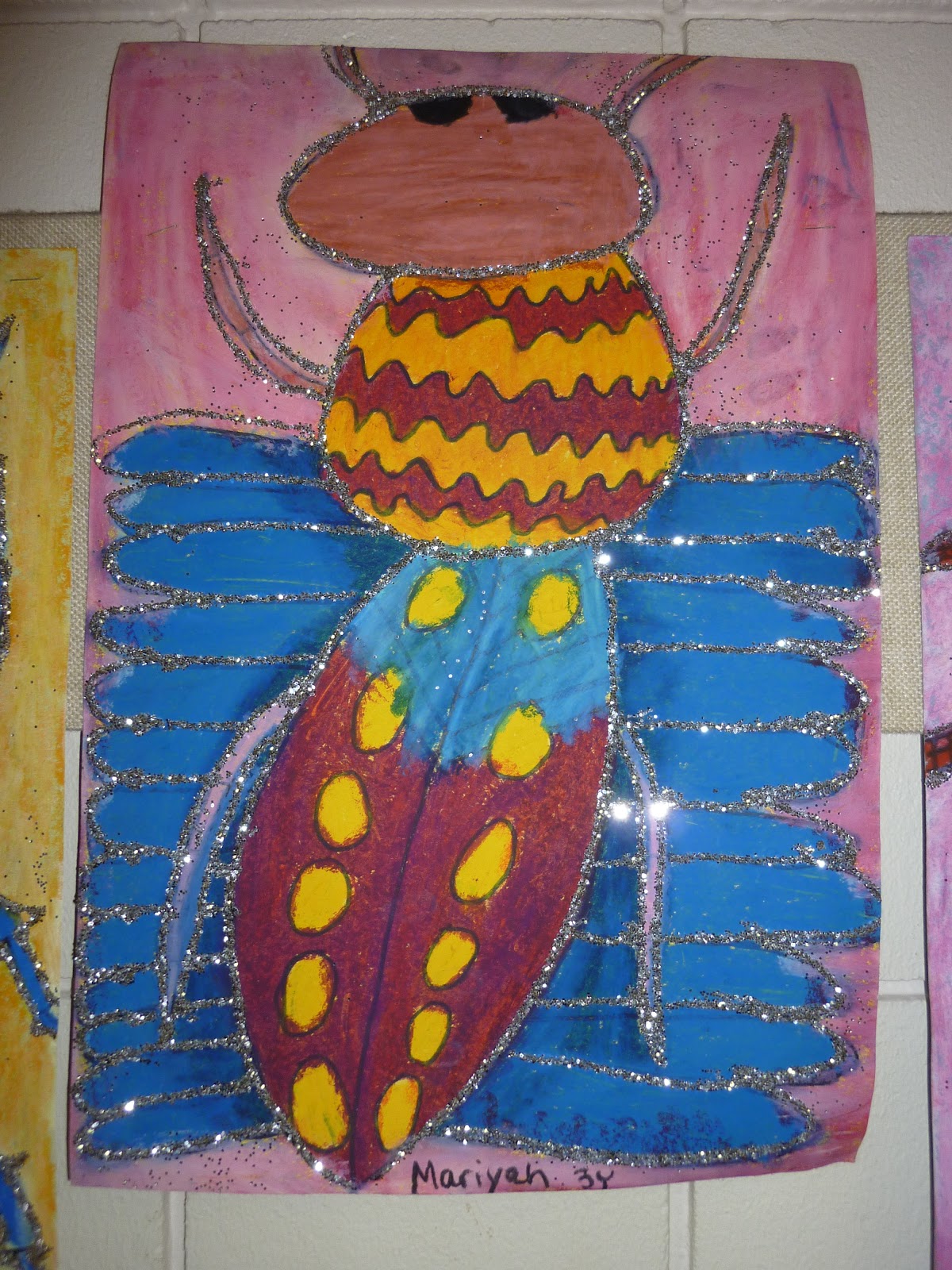 Mrs. Werner's Art Room: 3rd Grade Oil Pastel Insects
