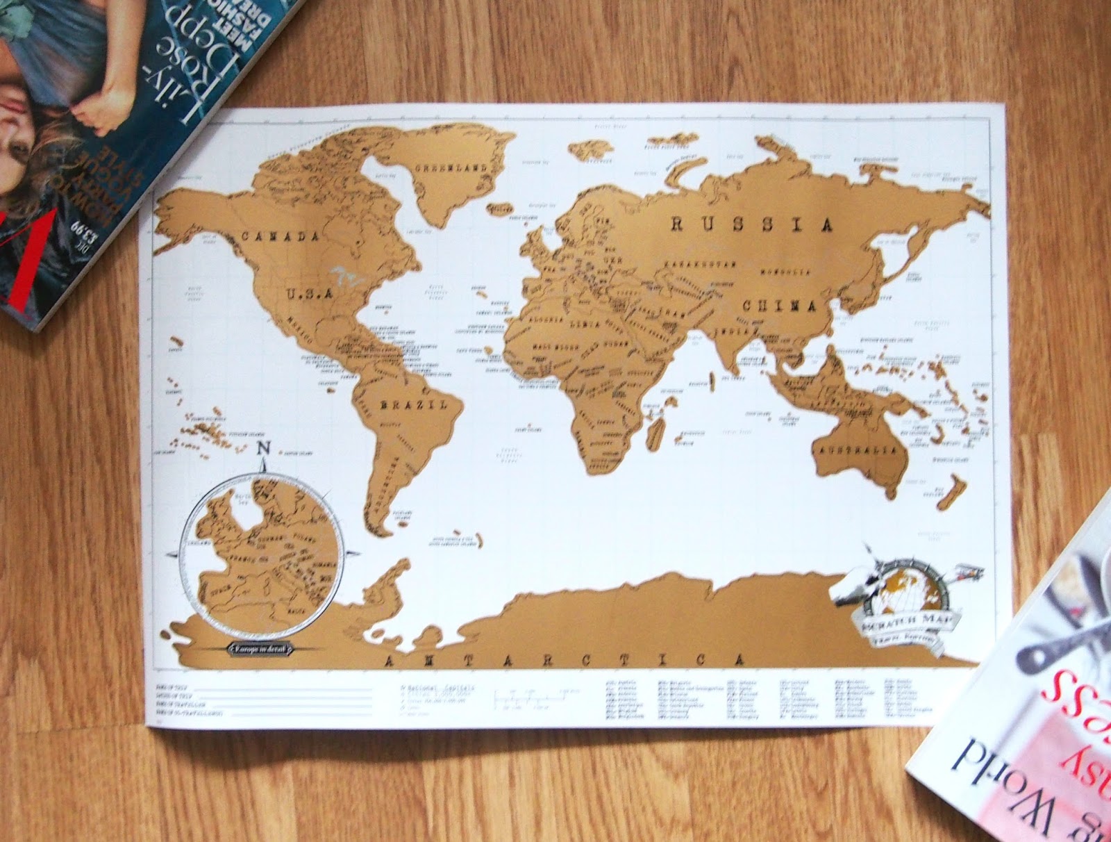 Scratch Away World Map – UpYourVlog