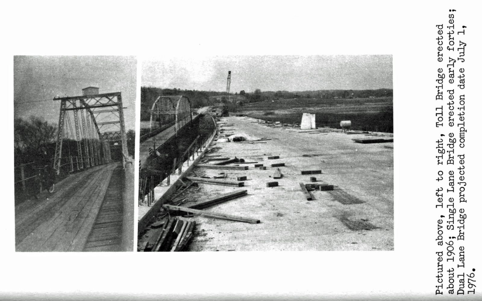 Caswell County North Carolina: Bridges/Ferries (Dan River) at Milton ...