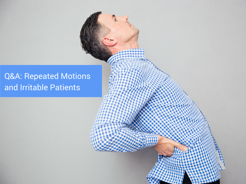 MMT TV Ep 3 - Q&A Time! Repeated Motions and the Irritable Patient ...